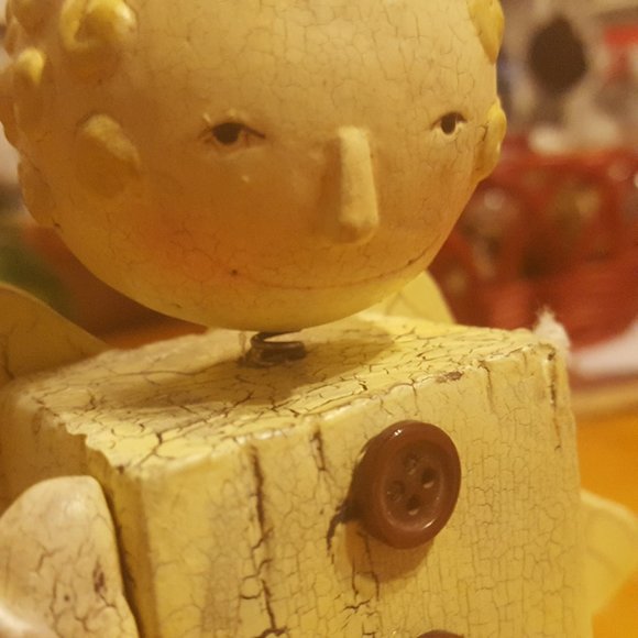 Sarah's Attic | Accents | Vintage Sarahs Attic Wood Bobble Head Folk ...